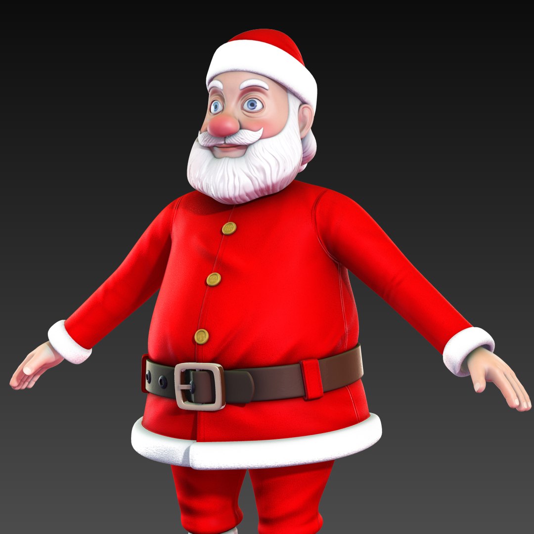 3d Santa Claus Model
