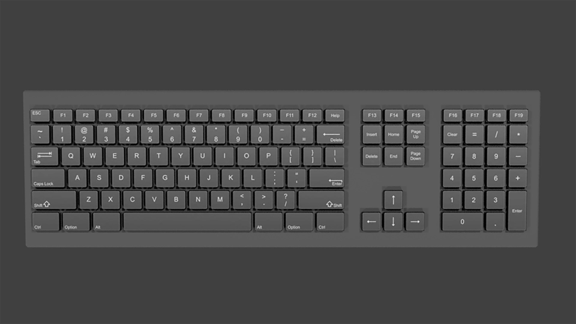Pc Keyboard 3D - TurboSquid 1667407