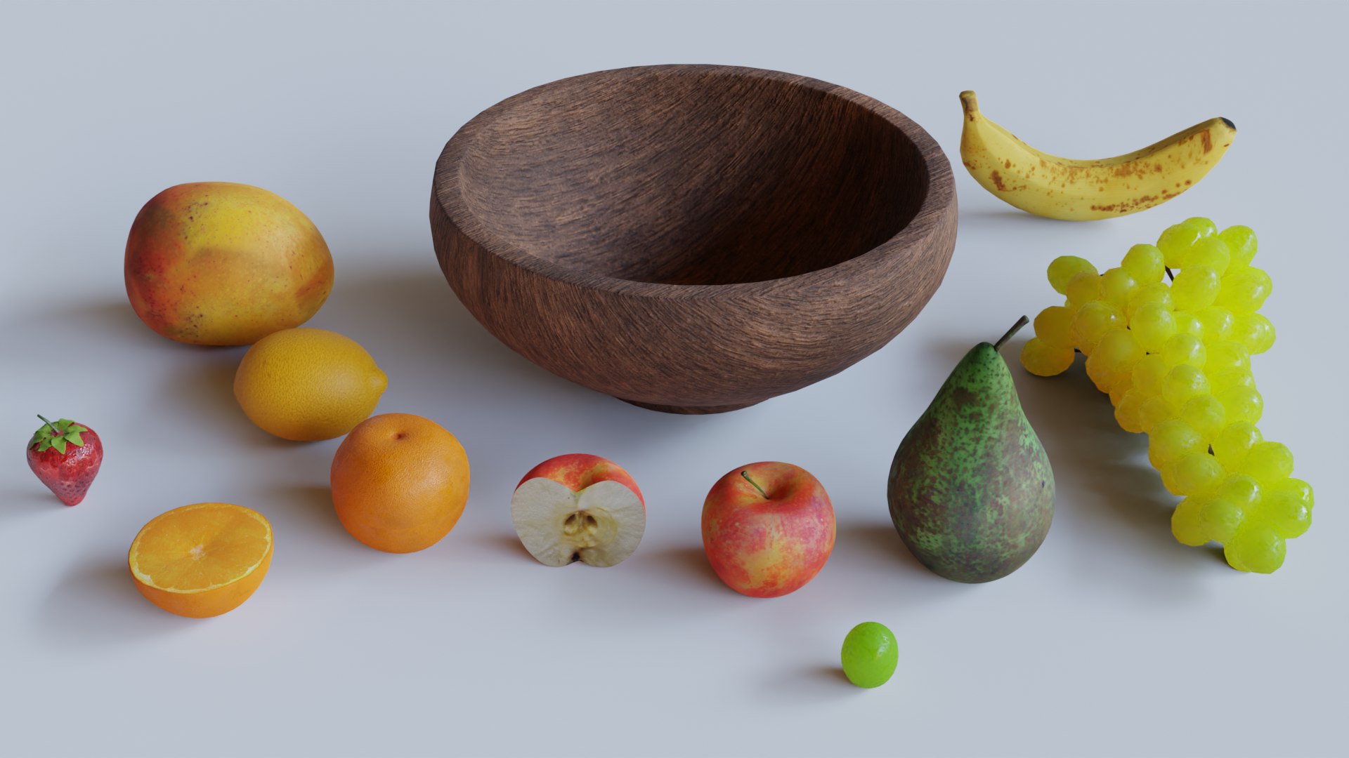 3D Fruits Low Poly Package - TurboSquid 1956555