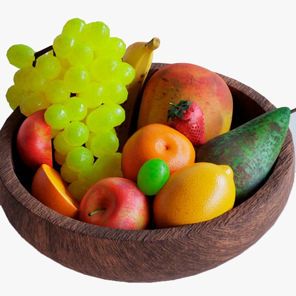 modelo 3d Paquete de frutas Low Poly - TurboSquid 1956555