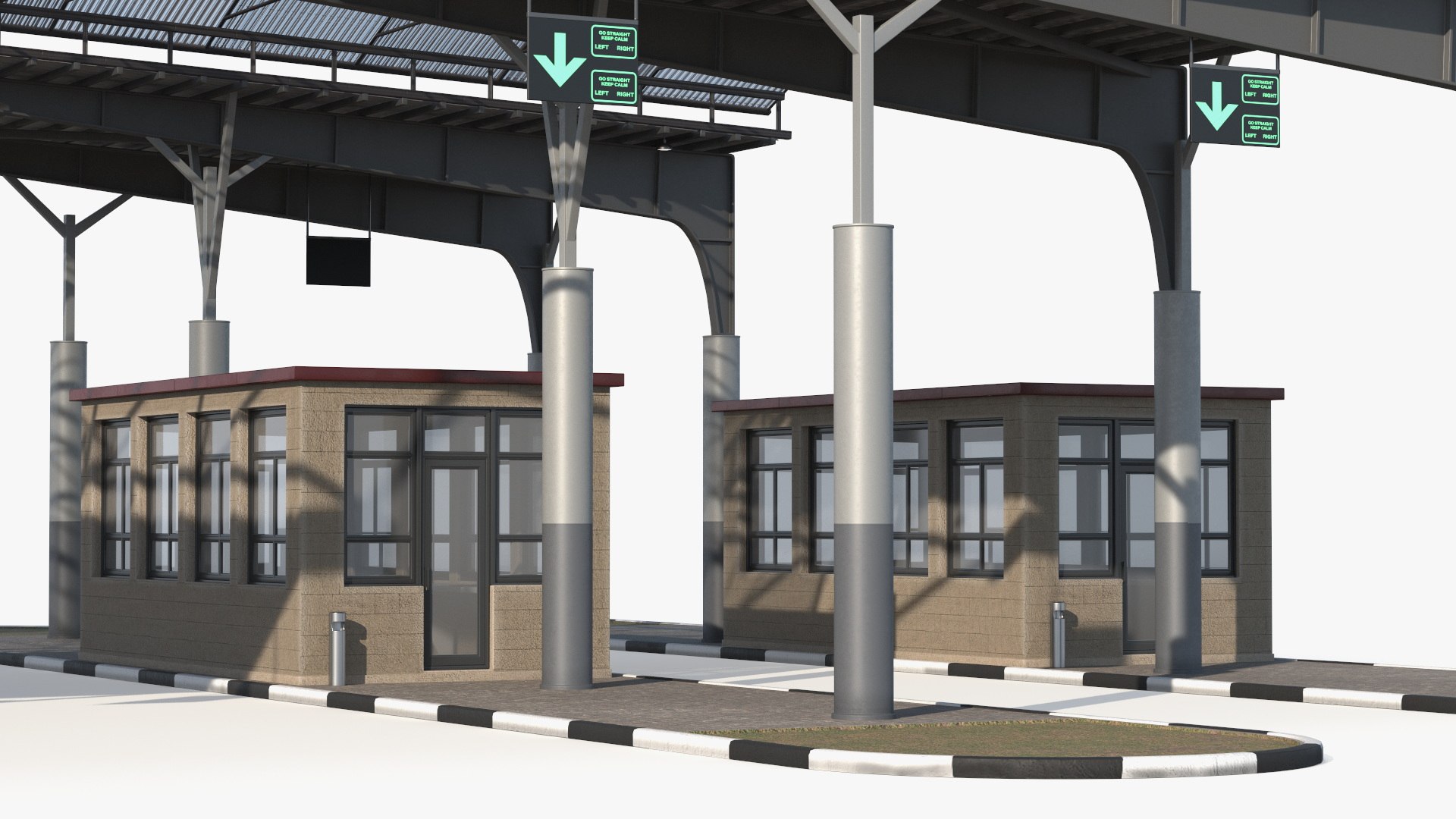 3D Large Border Checkpoint - TurboSquid 2286804