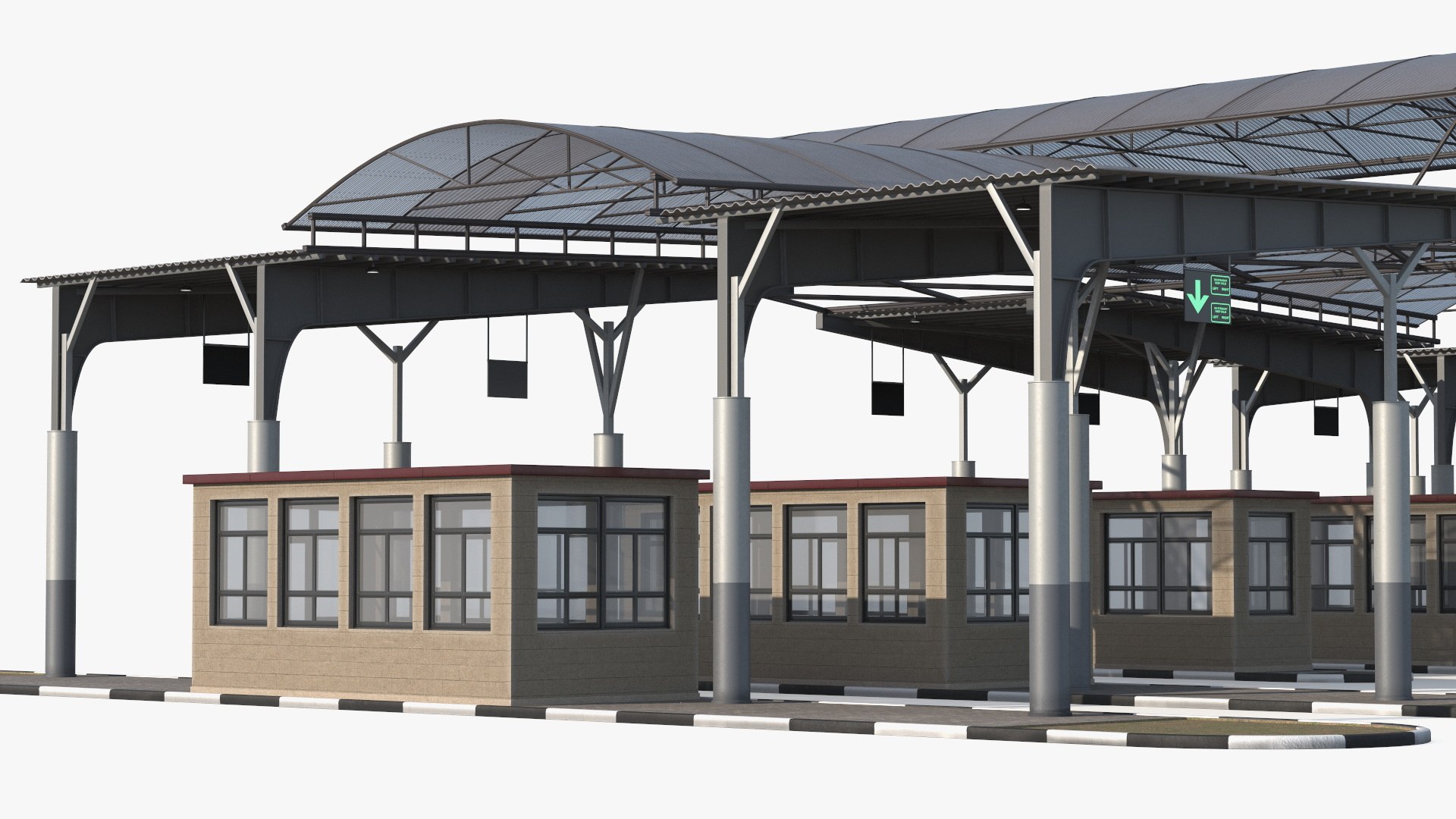 3D Large Border Checkpoint - TurboSquid 2286804