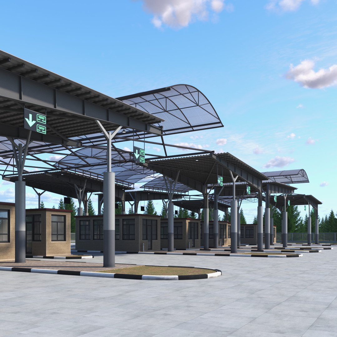 3D Large Border Checkpoint - TurboSquid 2286804