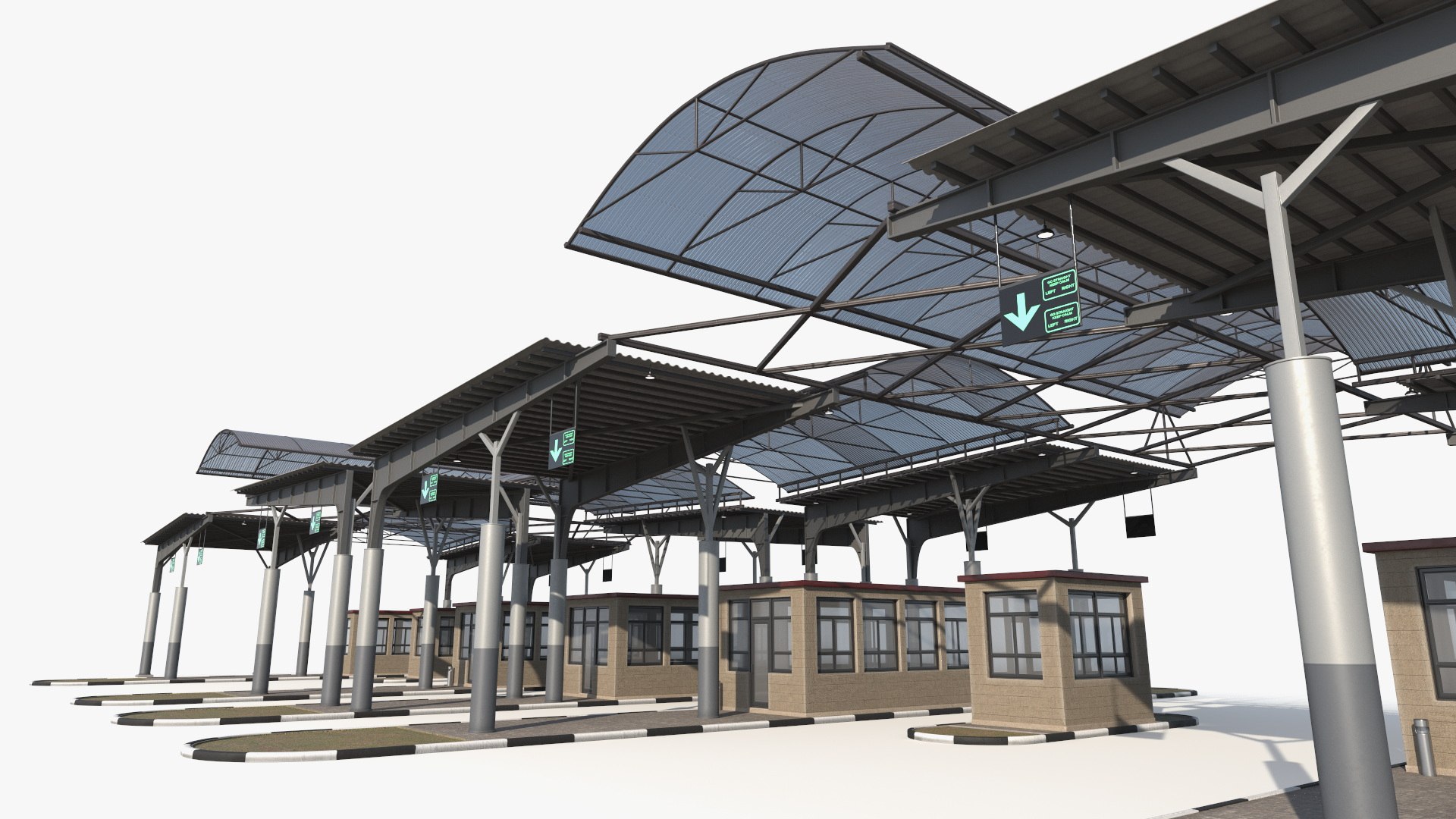 3D Large Border Checkpoint - TurboSquid 2286804