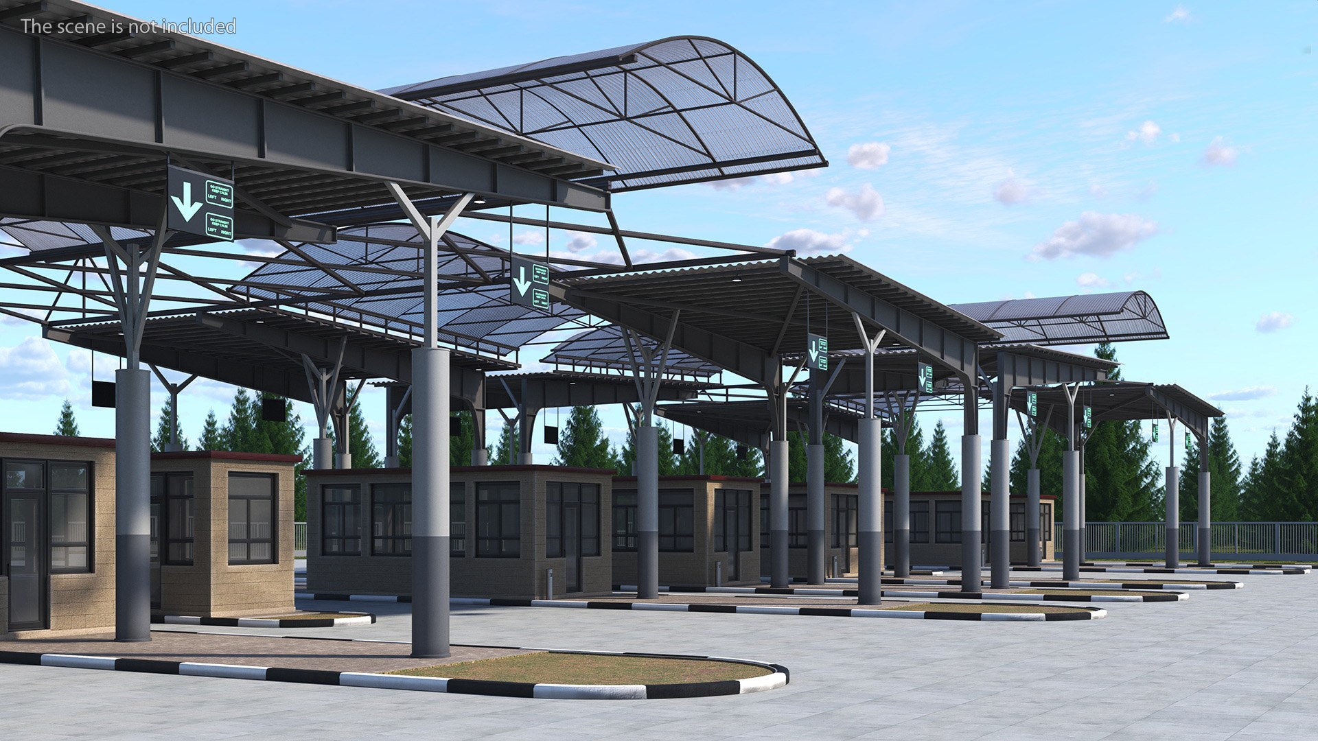 3D Large Border Checkpoint - TurboSquid 2286804