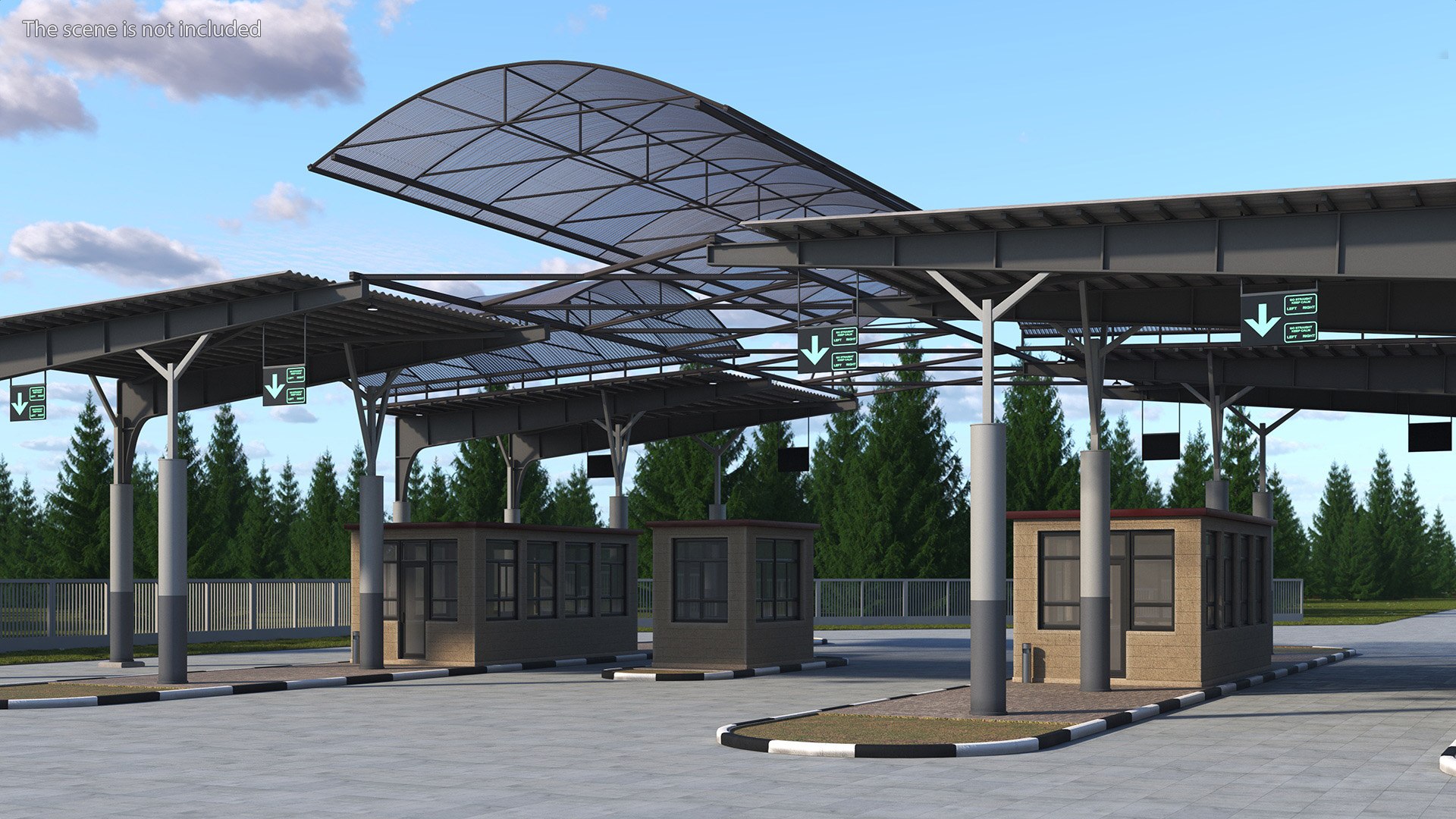 3D Large Border Checkpoint - TurboSquid 2286804