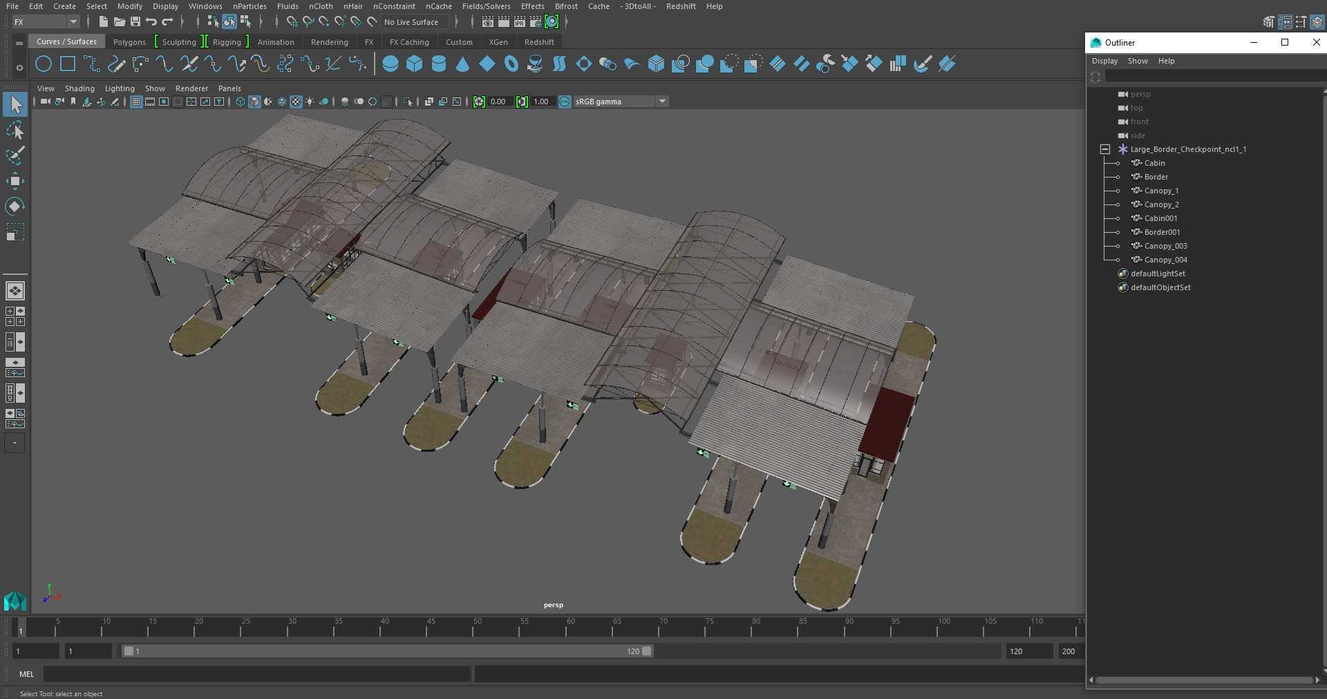 3D Large Border Checkpoint - TurboSquid 2286804