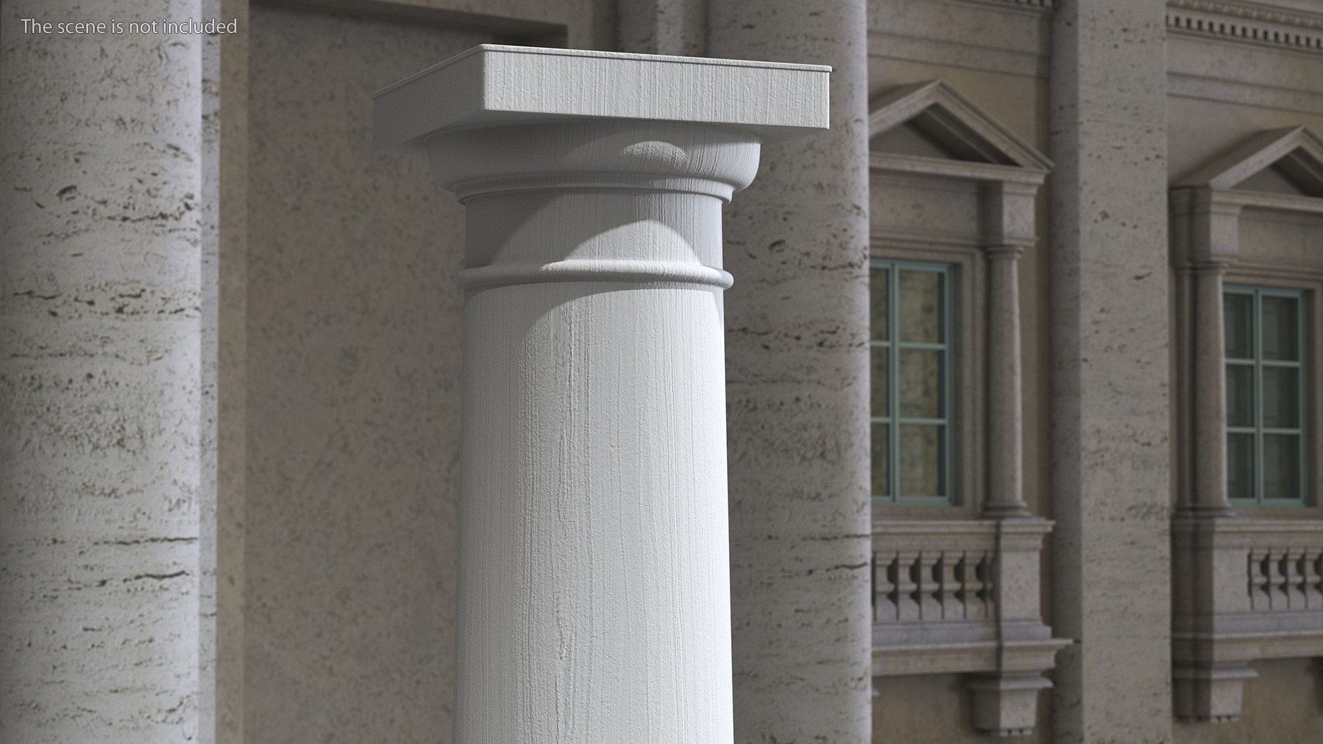 3D Smooth Fiberglass Column - TurboSquid 2142603