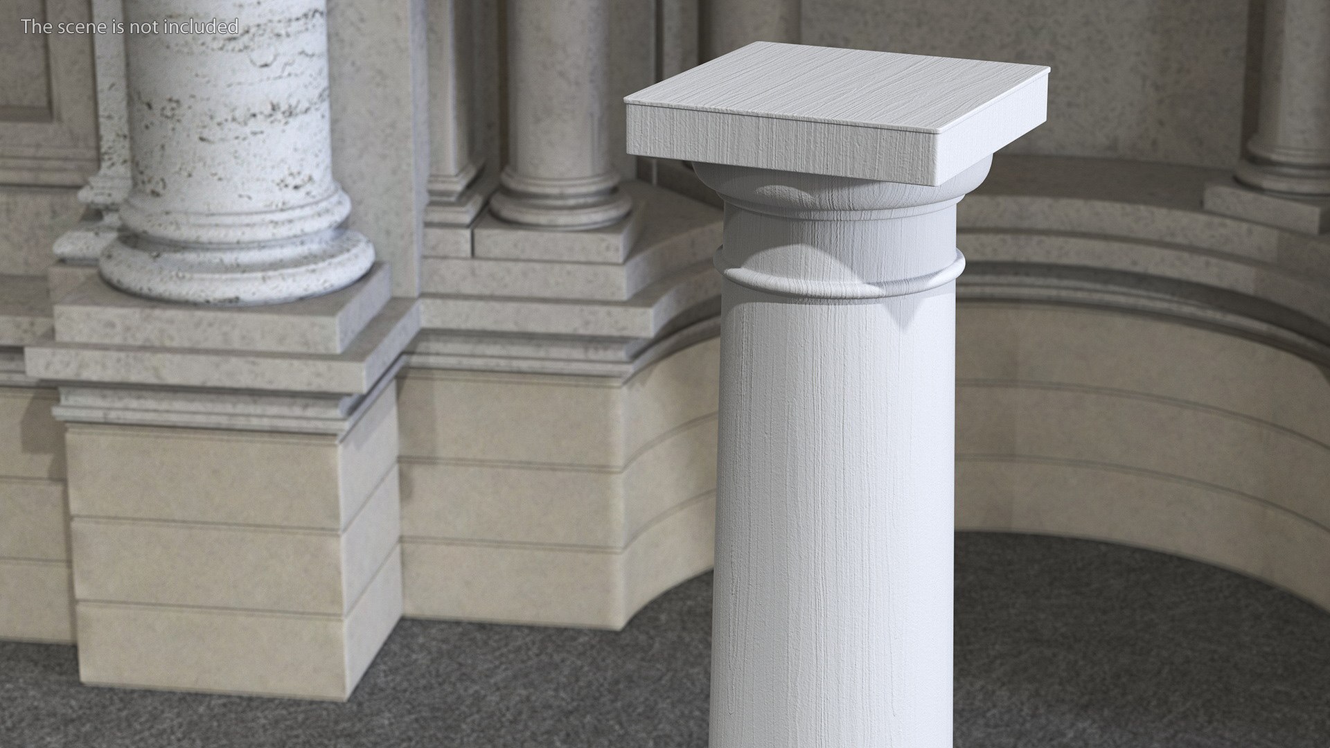 3D Smooth Fiberglass Column - TurboSquid 2142603