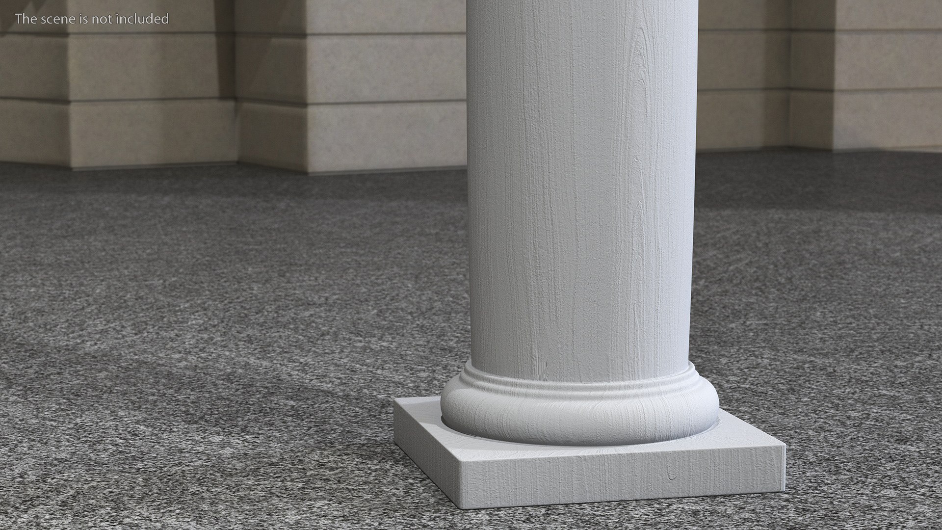 3D Smooth Fiberglass Column - TurboSquid 2142603