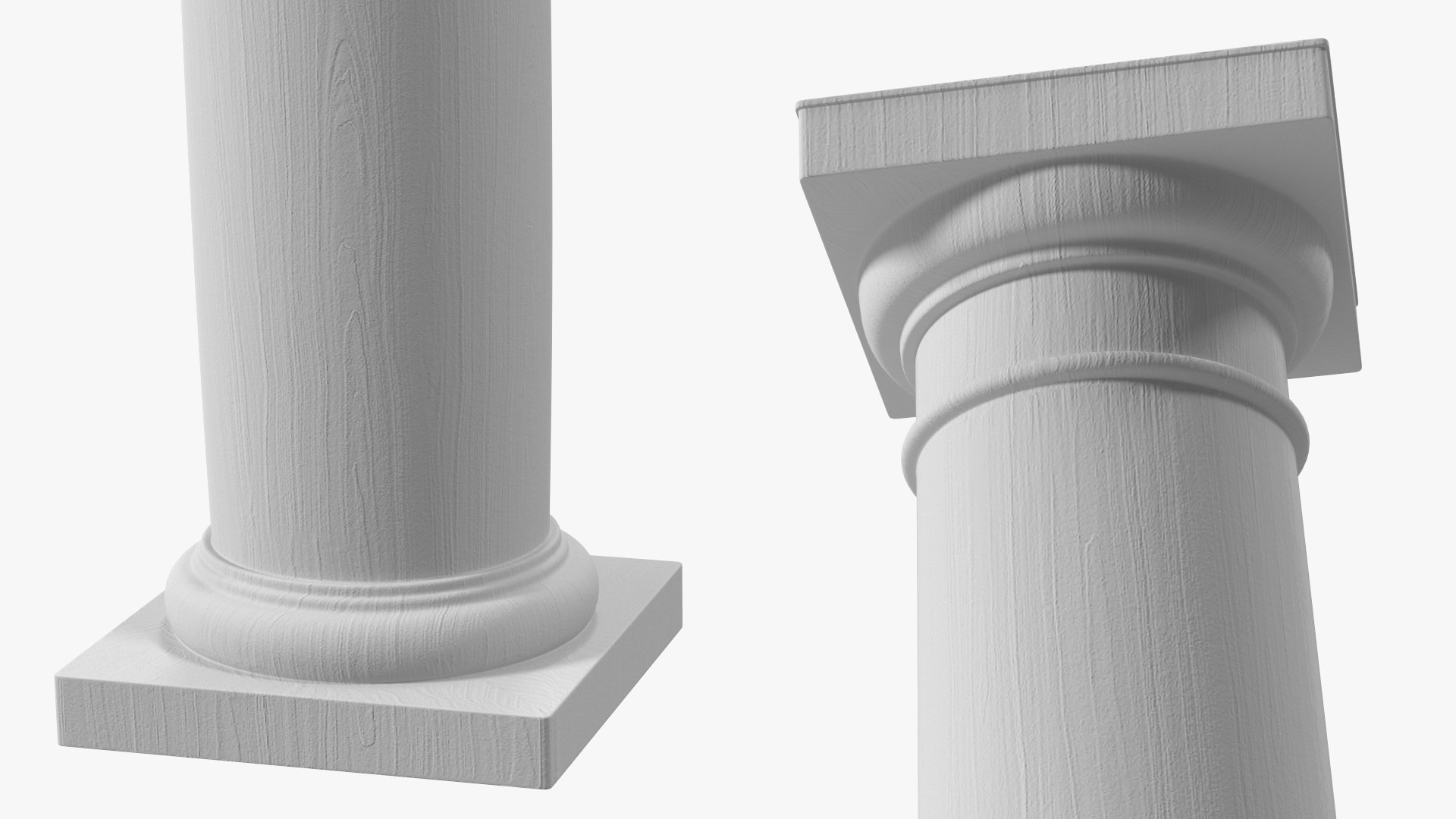 3D Smooth Fiberglass Column - TurboSquid 2142603
