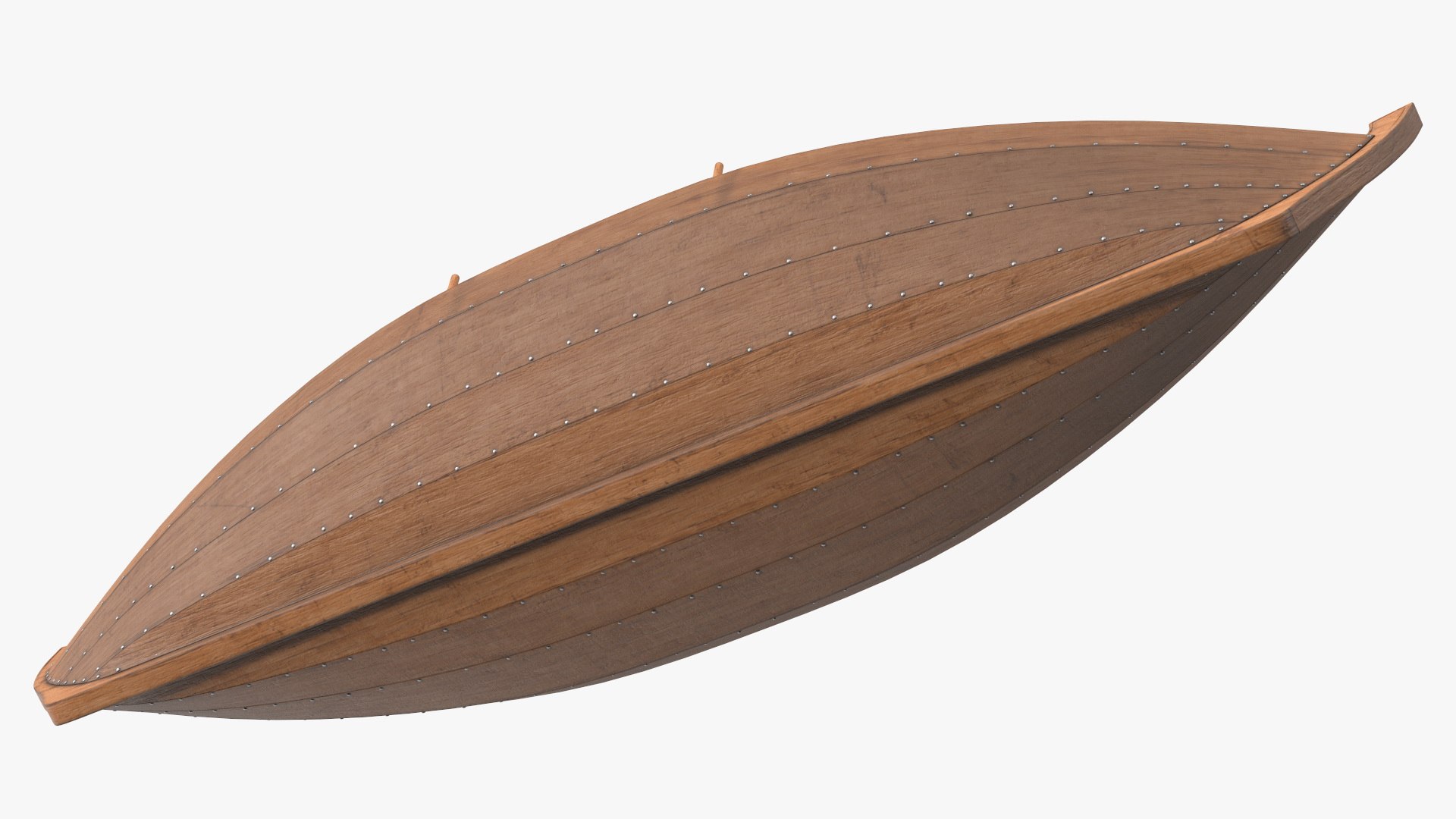 3D Model Wooden Row Boat - TurboSquid 2202481
