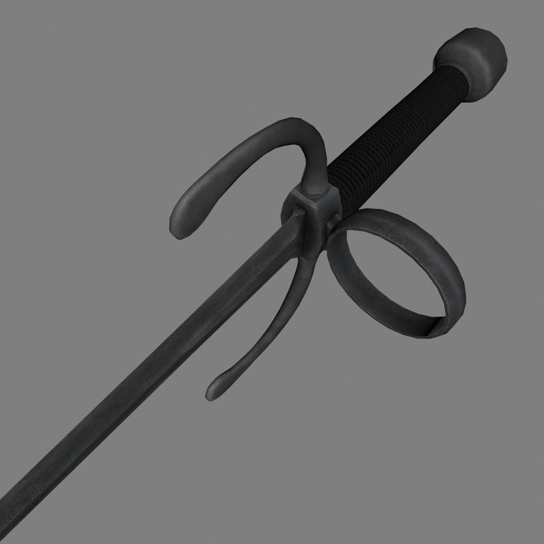 left-handed dagger 3d model