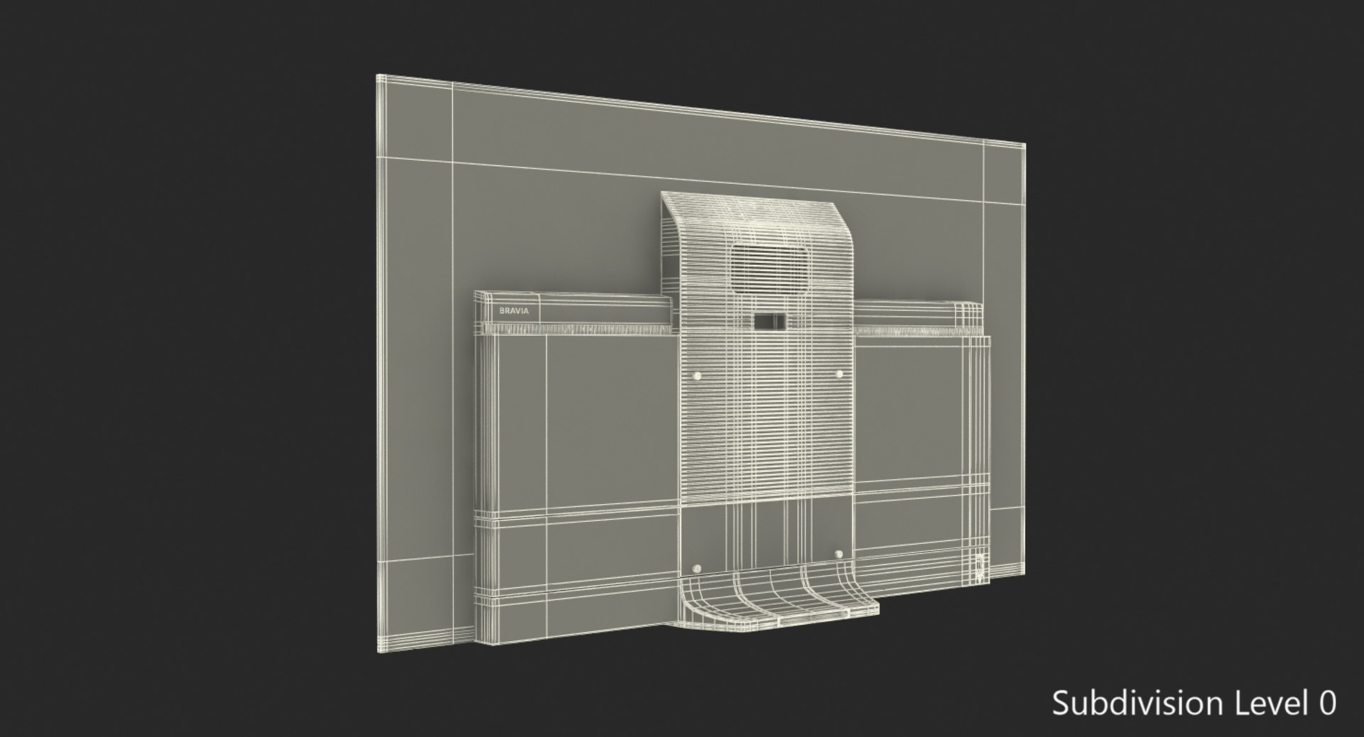 Sony Oled Tv Bravia 3D - TurboSquid 1312013