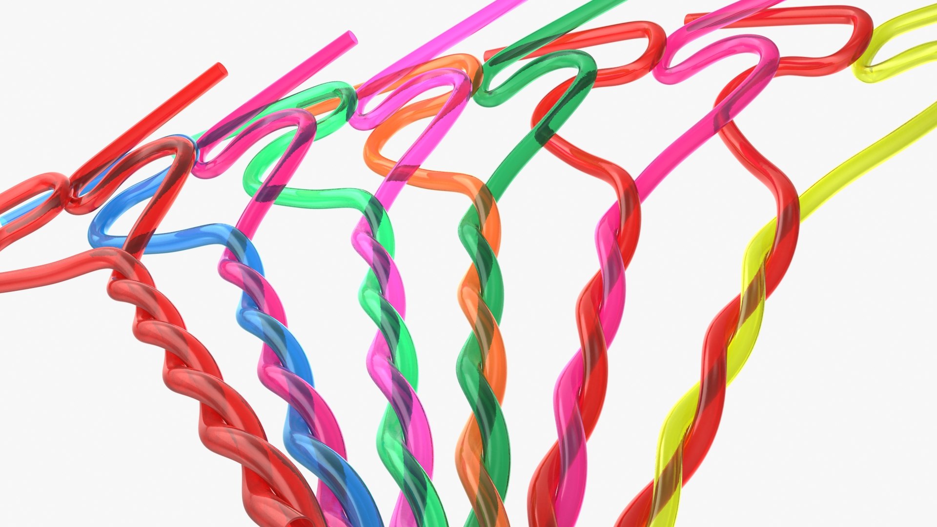 Heart Shaped Plastic Couple Straw 3D Model - TurboSquid 2023963