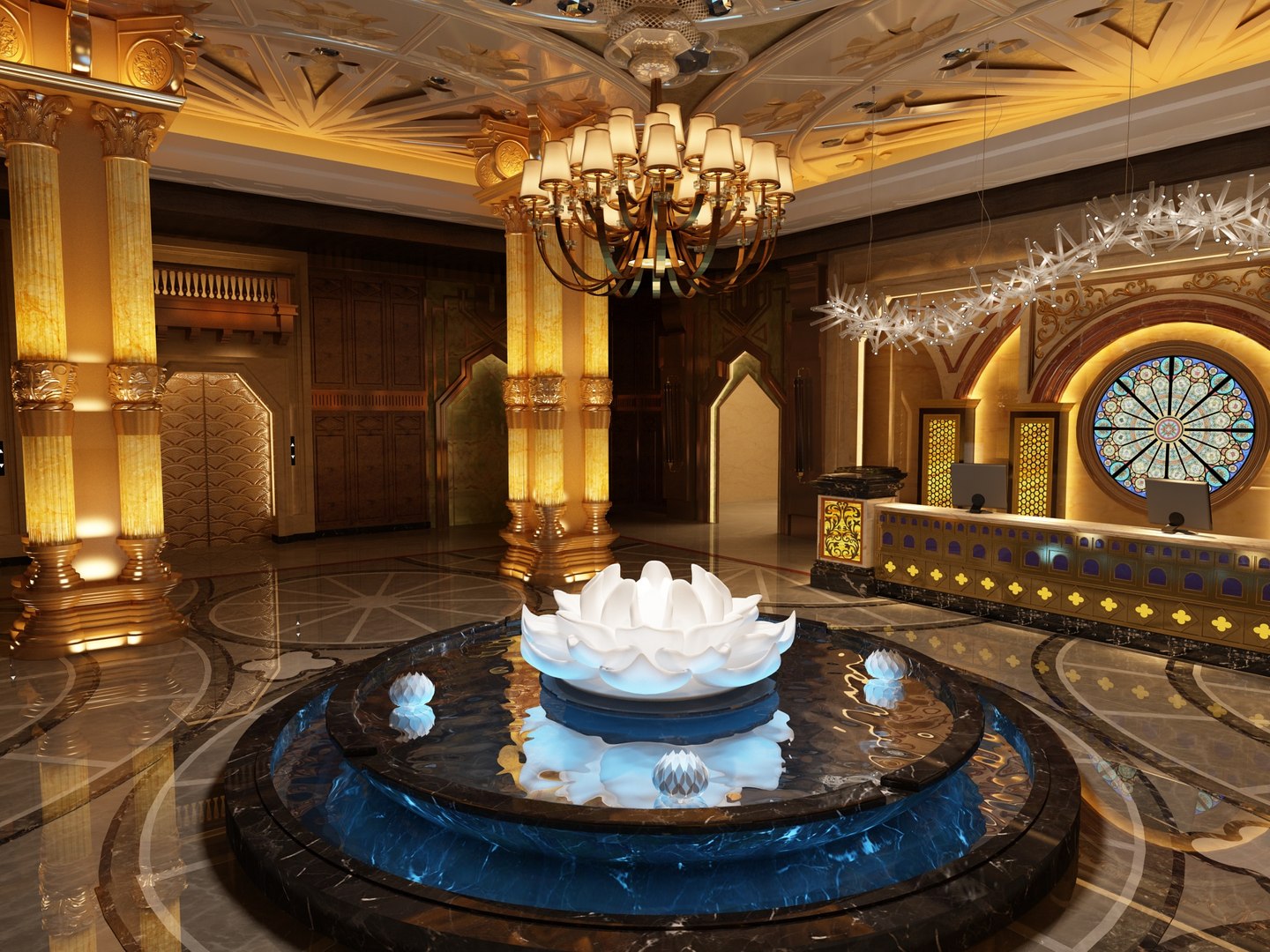 European Style Hall Model - TurboSquid 2000515