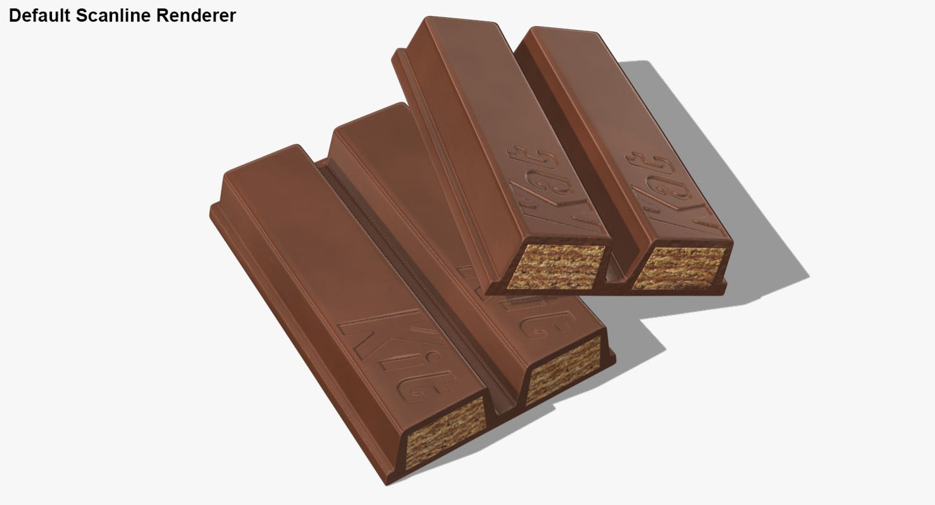 Realistic Broken Kit Kat 3ds