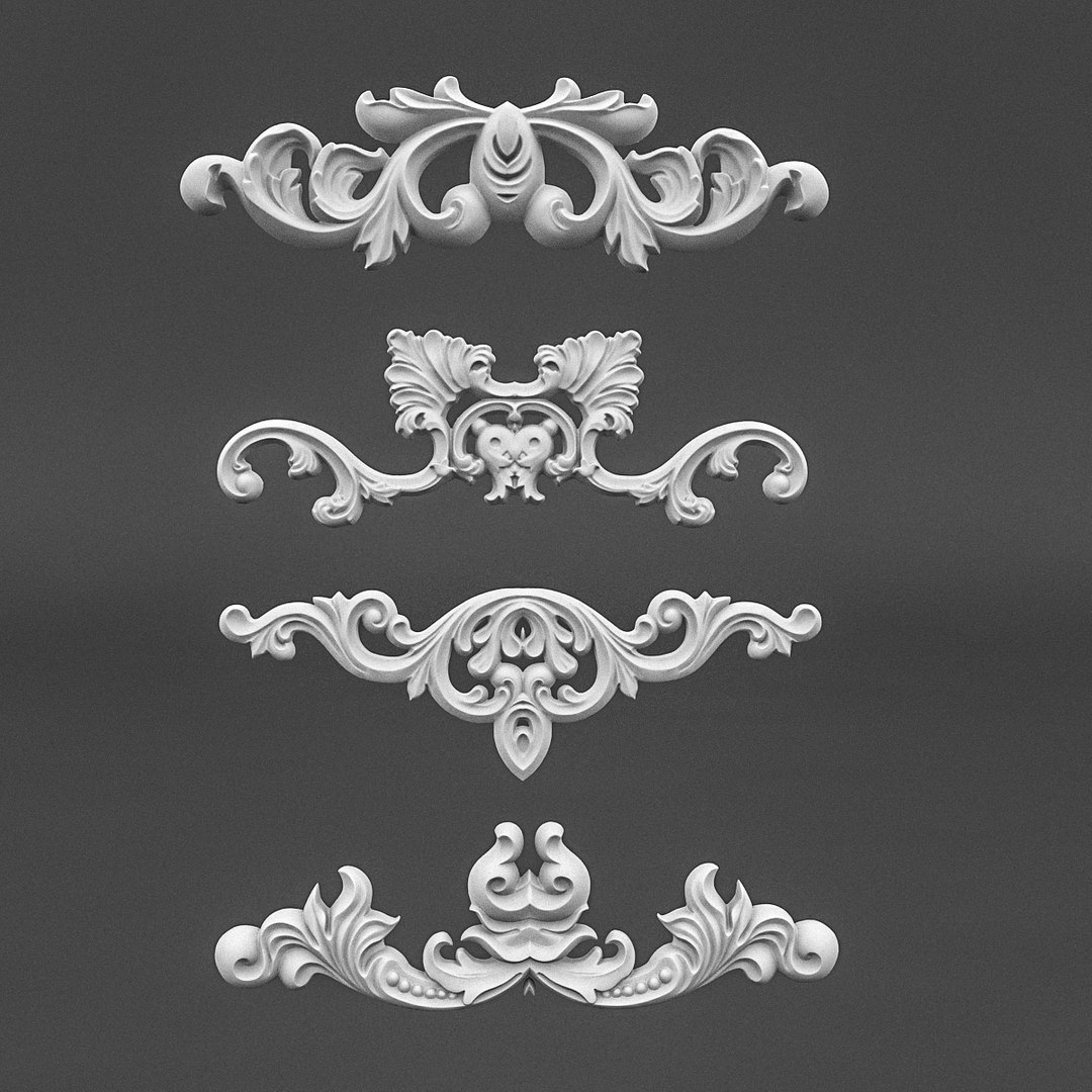 3D Plaster Pattern 01 Model - TurboSquid 1517635