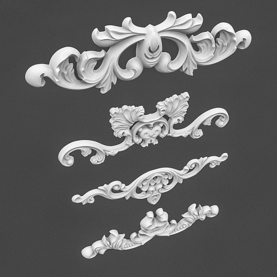 3D Plaster Pattern 01 Model - TurboSquid 1517635