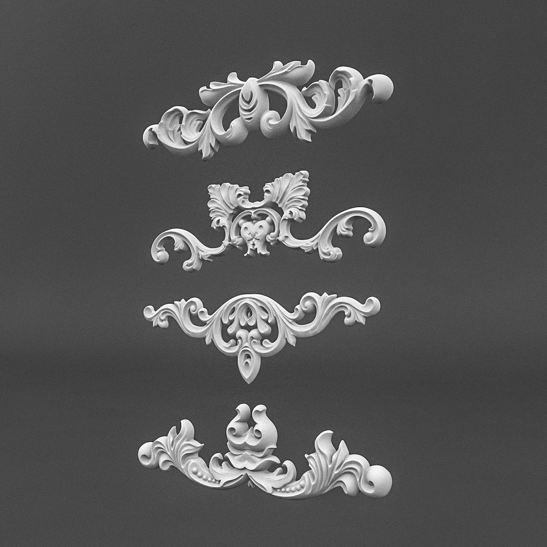 3D Plaster Pattern 01 Model - TurboSquid 1517635