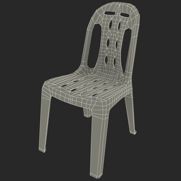 3ds max monobloc chair 5