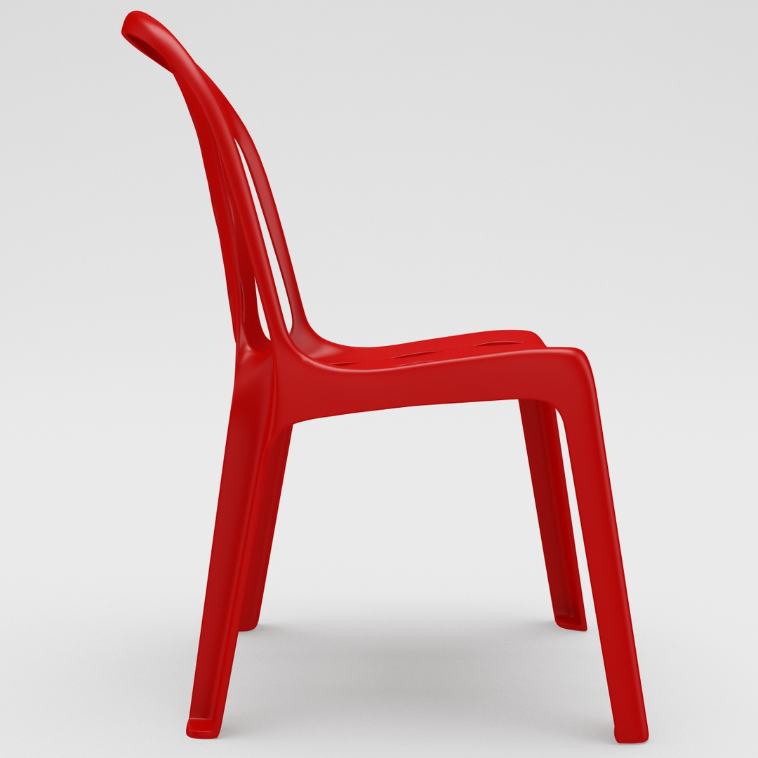 3ds max monobloc chair 5