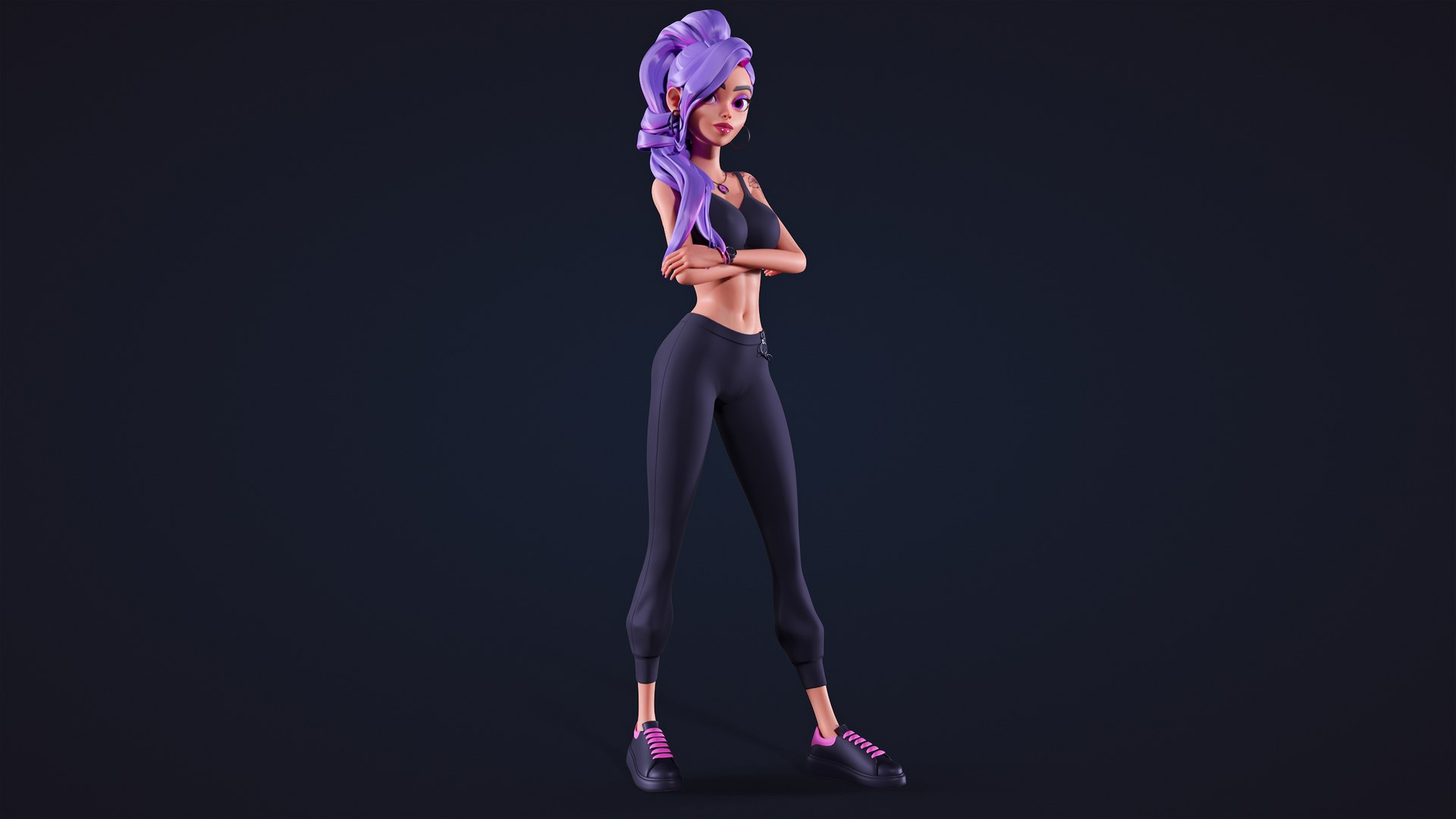 Solly Girl Rigged 3D Model - TurboSquid 2368037