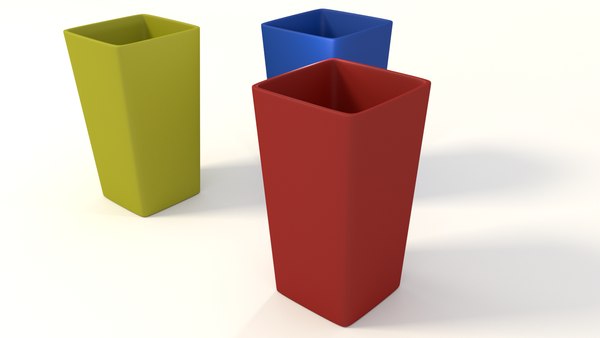 3d square cups