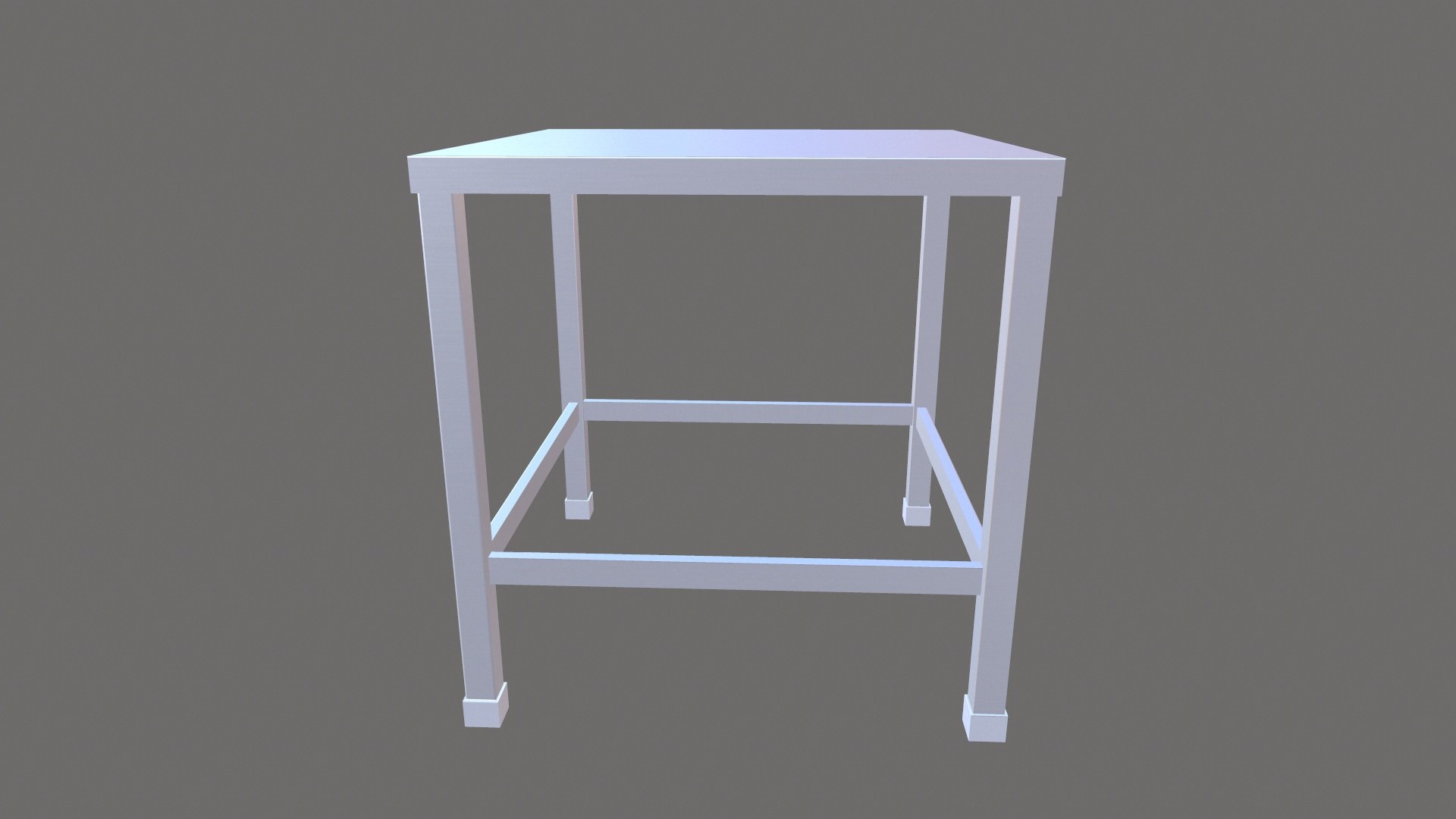 3D Steel Table Model - TurboSquid 2316877