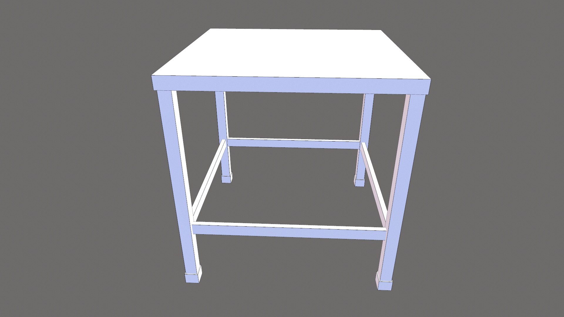 3D Steel Table Model - TurboSquid 2316877