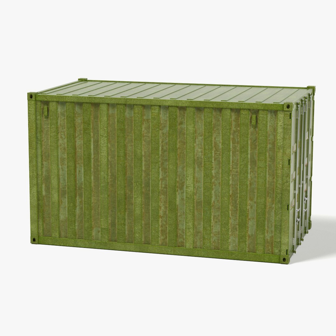 3d Rusty Container Model