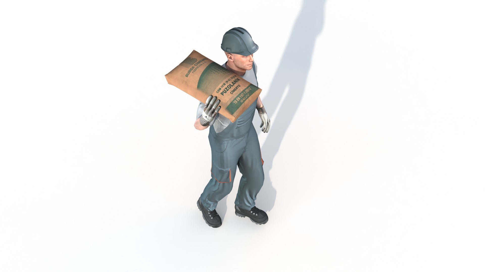 Workman Idle Animation 03 3D model - TurboSquid 1829266