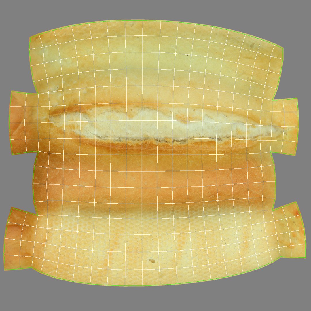 3d Mini Baguette Model
