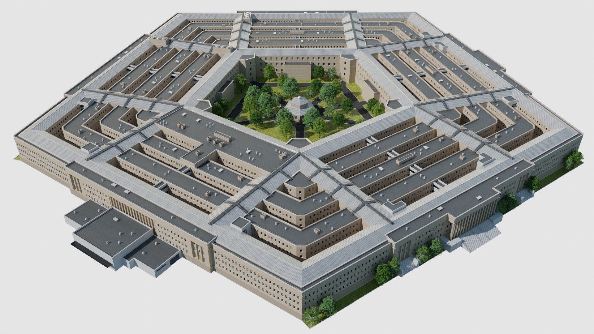 Pentagon 3D Model - TurboSquid 2072202