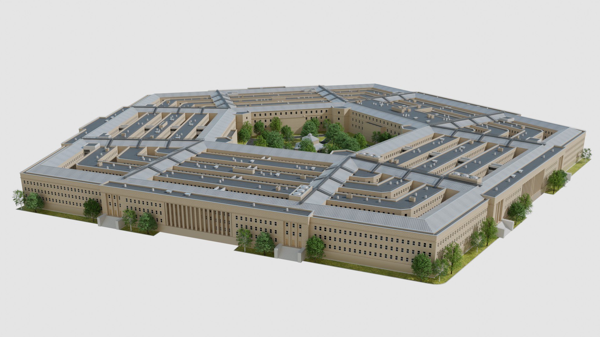 Pentagon 3D Model - TurboSquid 2072202