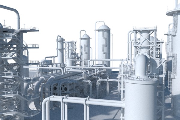 3d mega refinery model