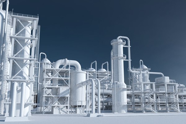 3d mega refinery model