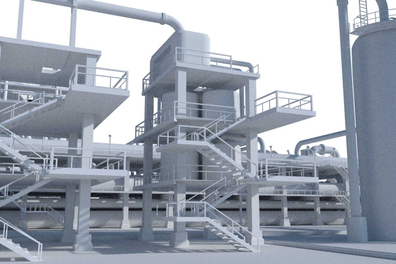 3d mega refinery model
