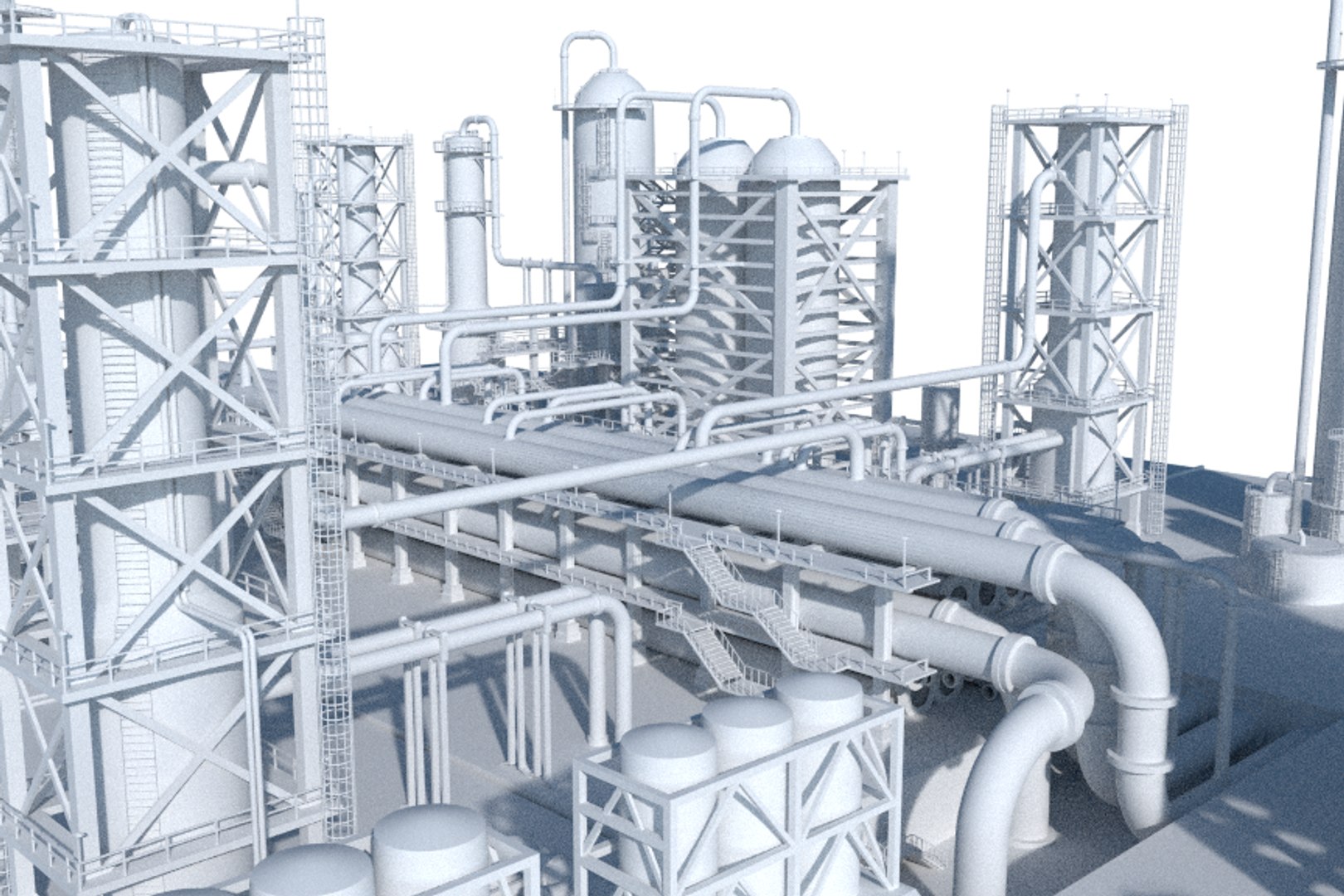 3d Mega Refinery Model