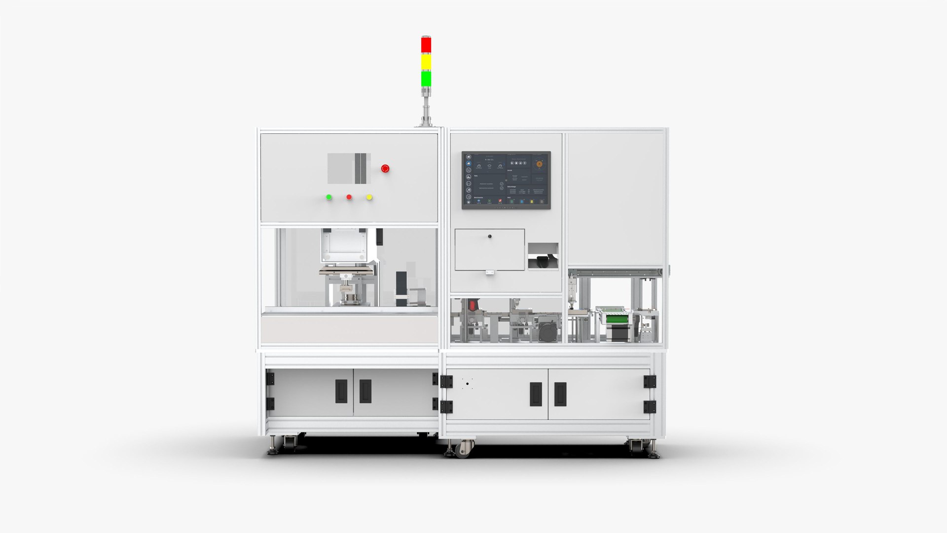 3D Fully Automatic Battery Pad Printing Inkjet Testing Machine model ...