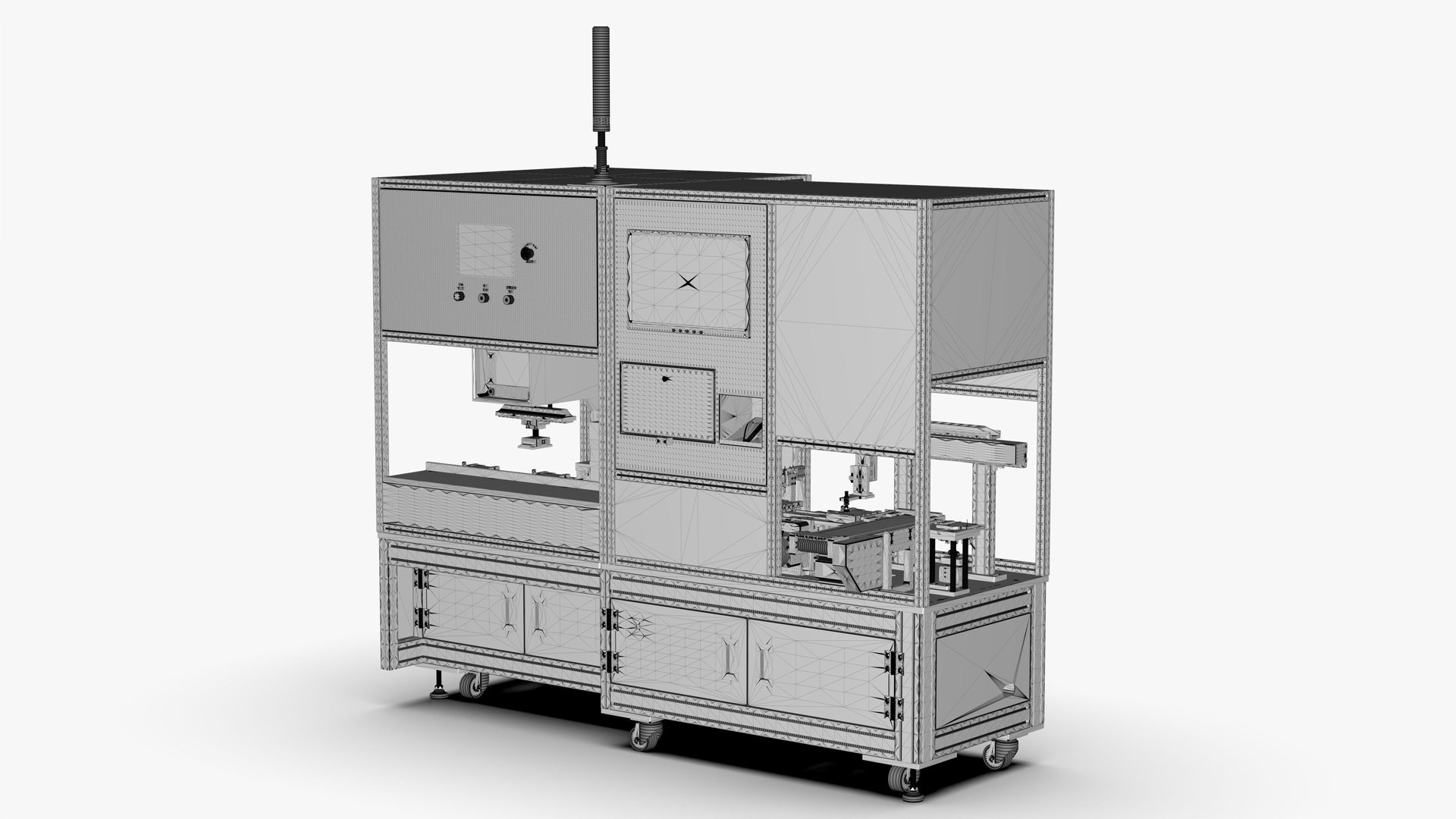 3D Fully Automatic Battery Pad Printing Inkjet Testing Machine model ...