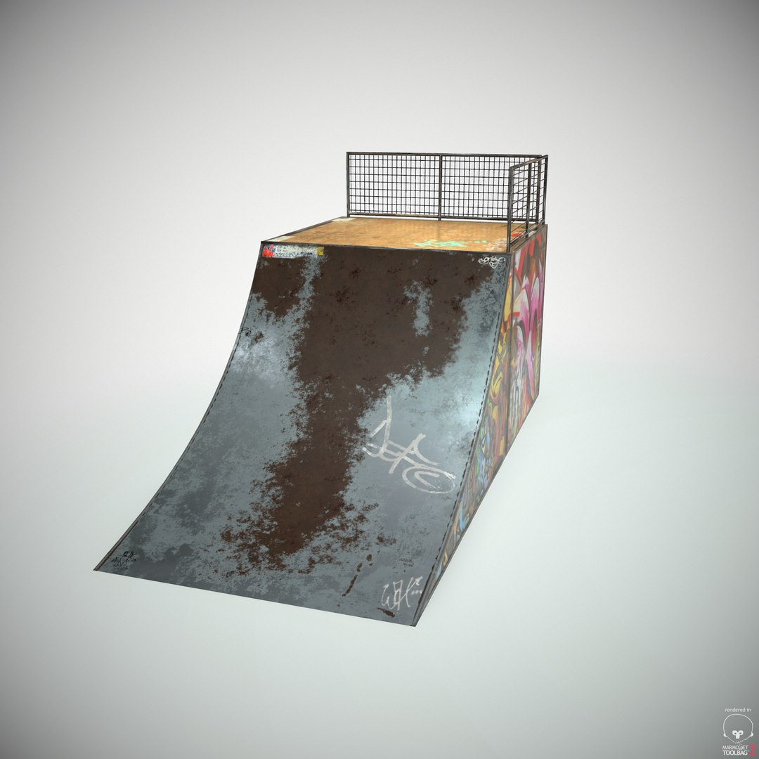 3d Model Skate Ramp Pbr