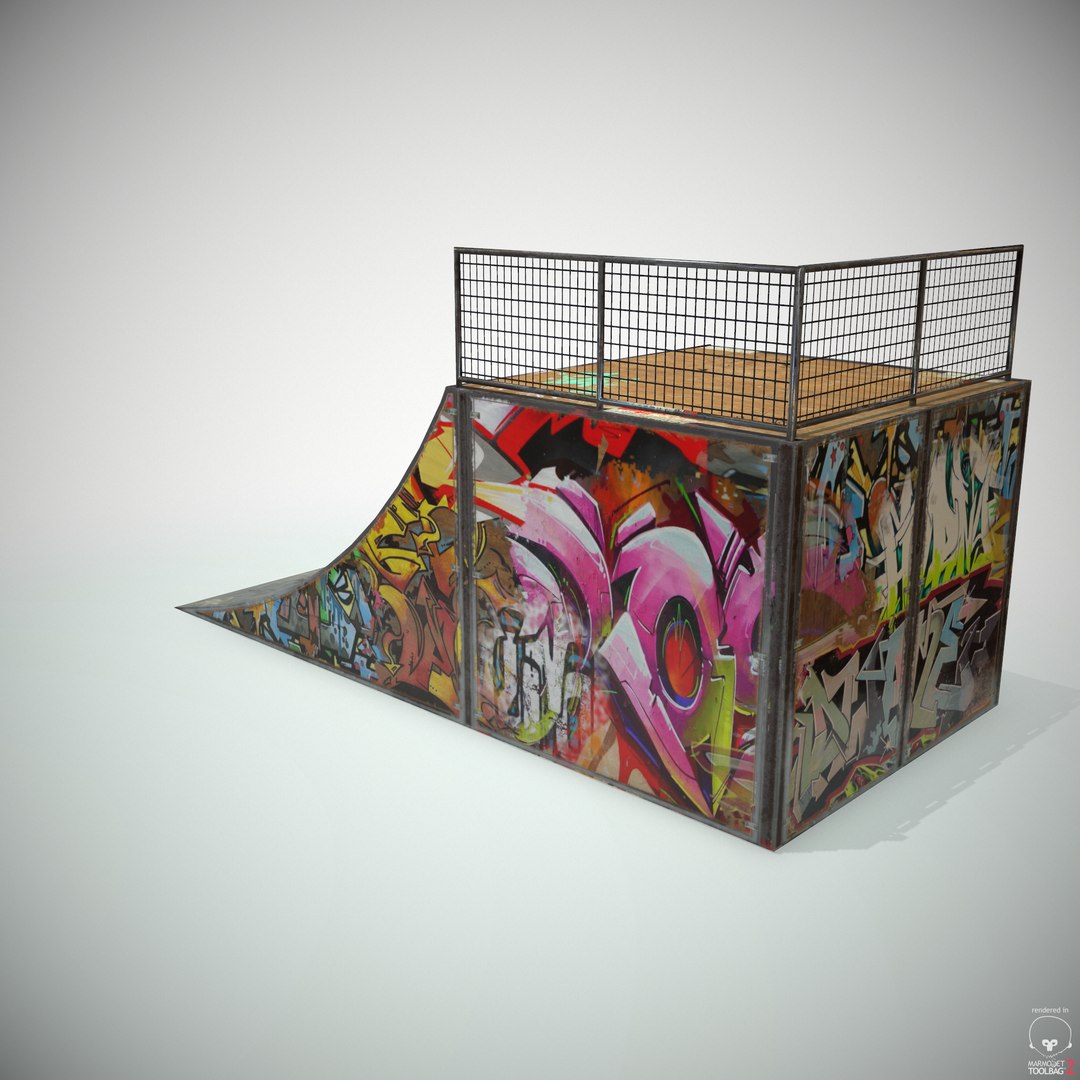 3d Model Skate Ramp Pbr