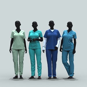3D Nurse Uniform Models - Browse & Download Formats - TurboSquid