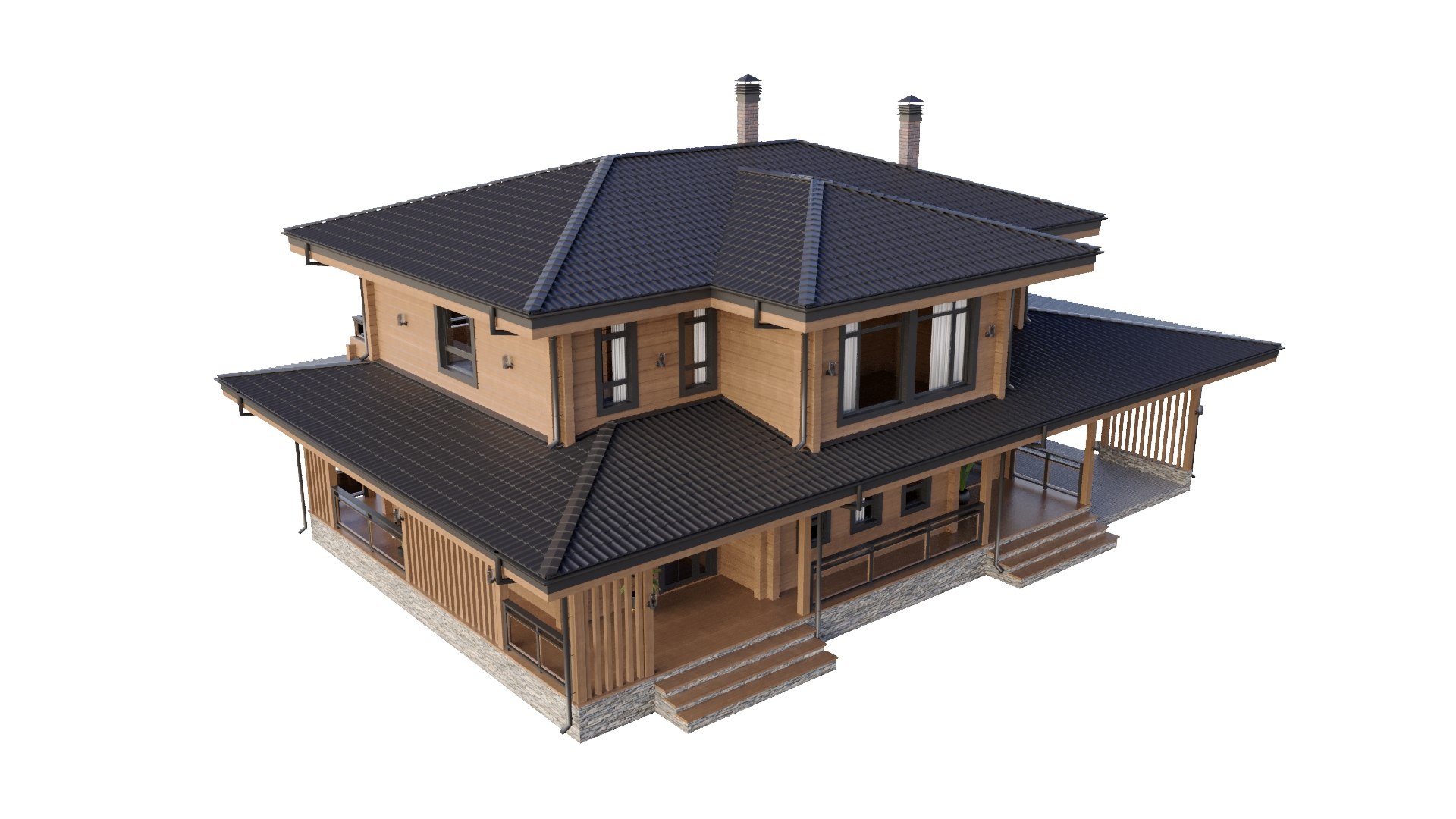 Cottage House 6 3D Model - TurboSquid 2052643