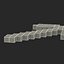 3d Model Minecraft Pickaxe Iron