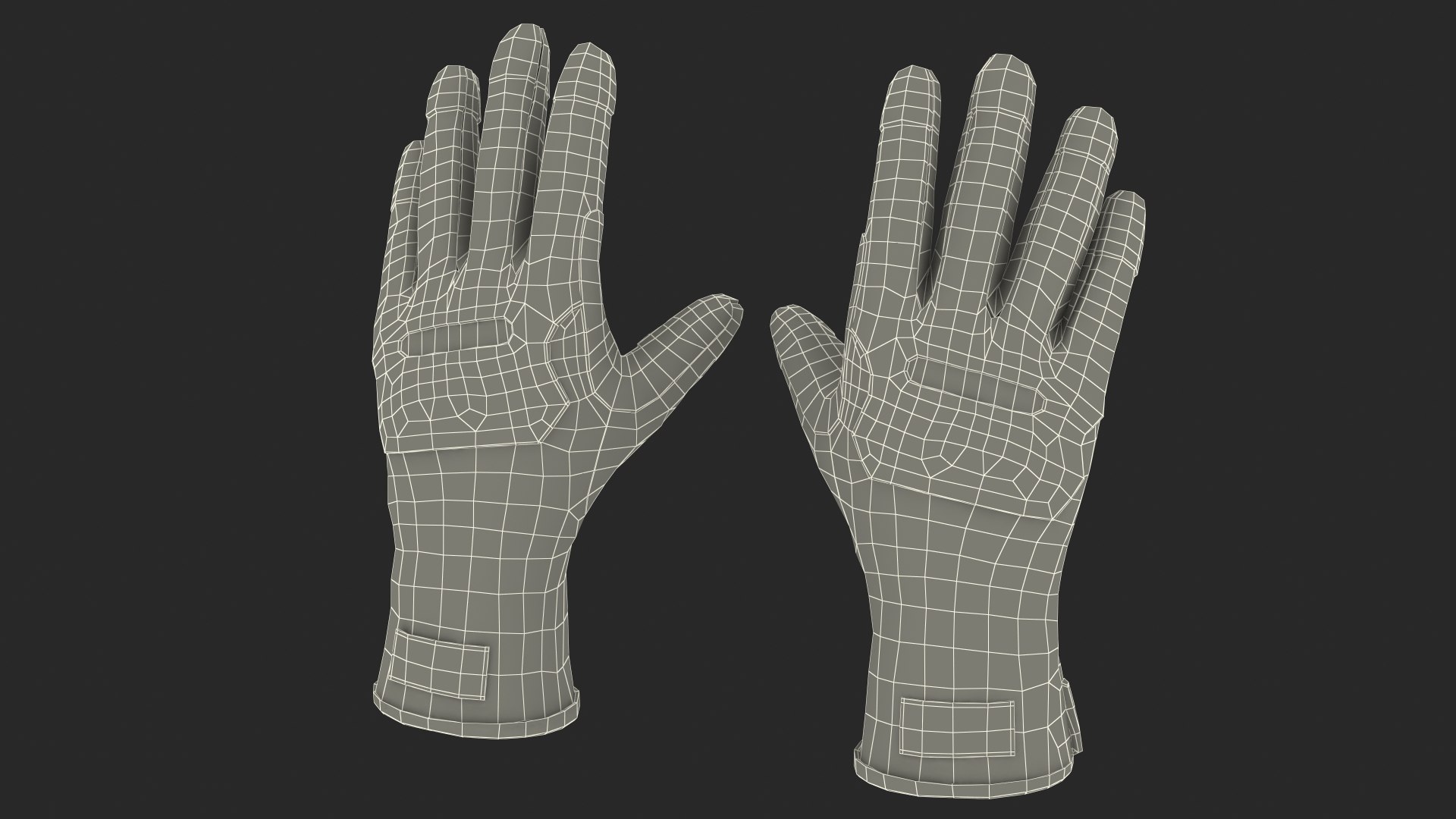 3D Model Heavy Duty Safety Gloves Rigged - TurboSquid 1825855