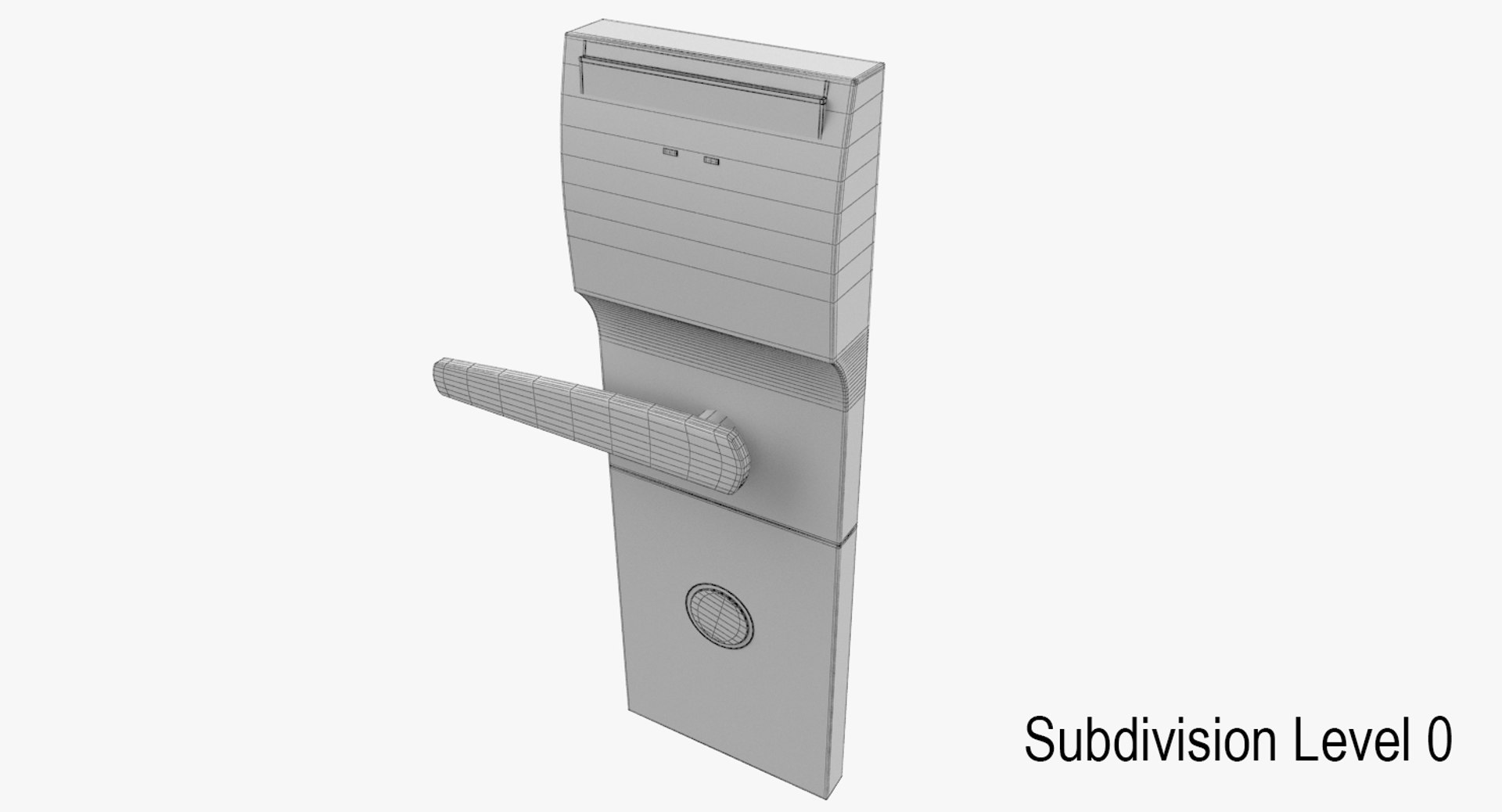 3D Model Hotel Door Handle - TurboSquid 1306239