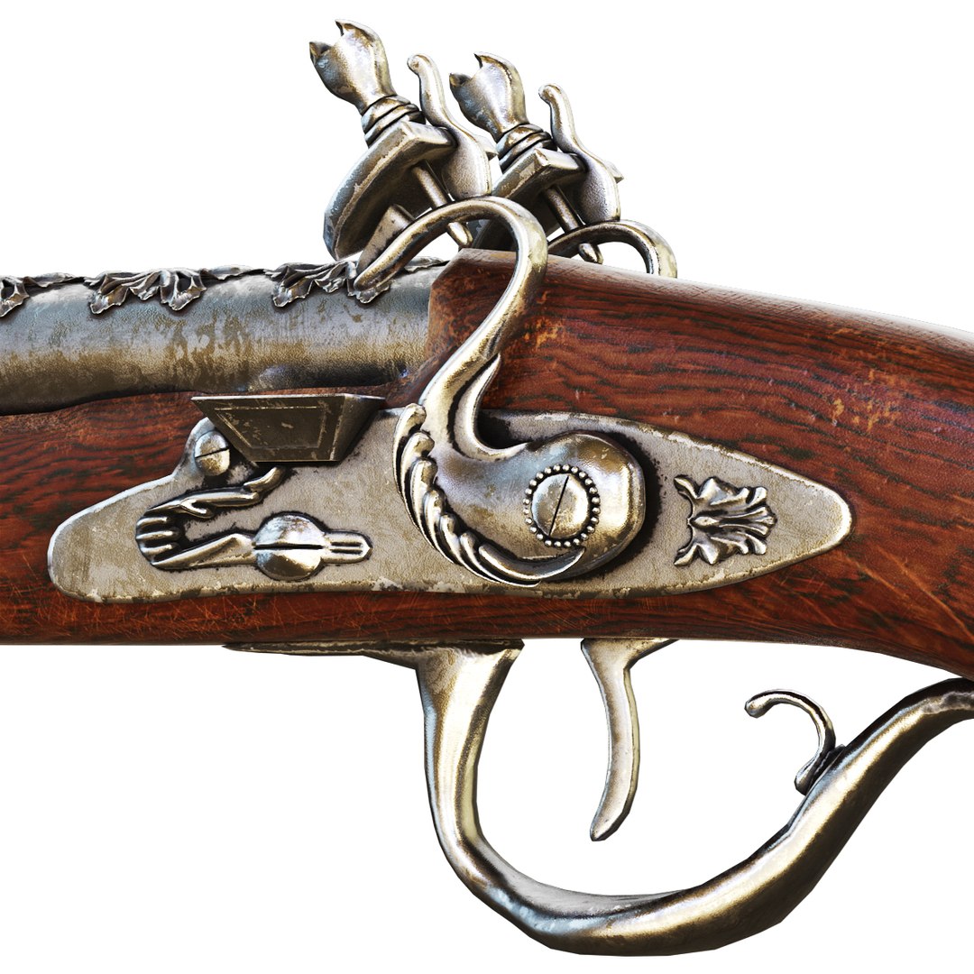 3D Ancient Gun - TurboSquid 1591590