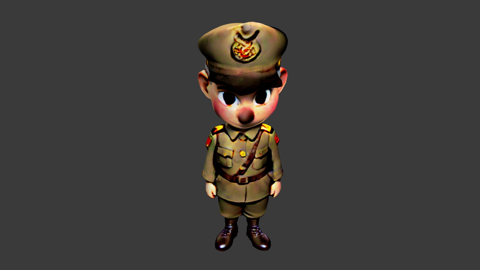 World War II Commander Soldier 3D Model - TurboSquid 2128052